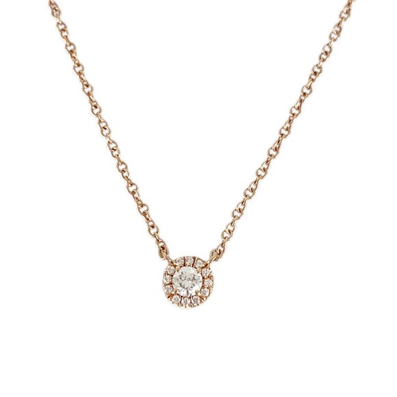 Tiffany & Co. | Jewelry | Tiffanyco Soleste Rose Gold Diamond Necklace ...
